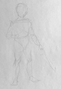 How to draw LINK / ZELDA drawing easy step by step - Barnett Gallery