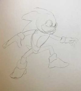 How to draw a realistic SONIC THE HEDGEHOG by using simple shading ...