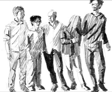 how to draw PEOPLE step by step - Barnett Gallery