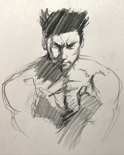 How to Draw WOLVERINE from XMEN Super Simple / Easy / Fast / Realistic ...