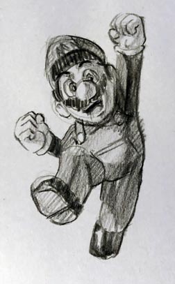 How to Draw MARIO step by step tutorial easy - Barnett Gallery