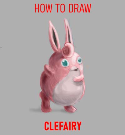 How to draw CLEFAIRY drawing easy / fast / simple / step by step ...